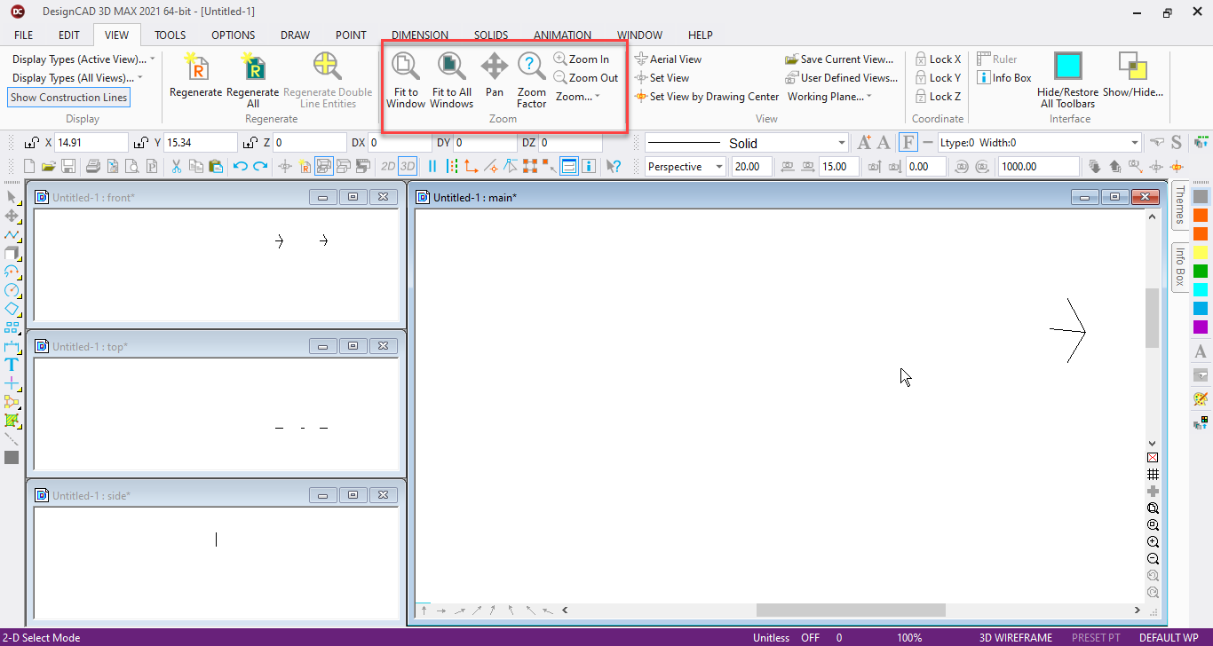 Pan - DesignCAD 2021 User Guide